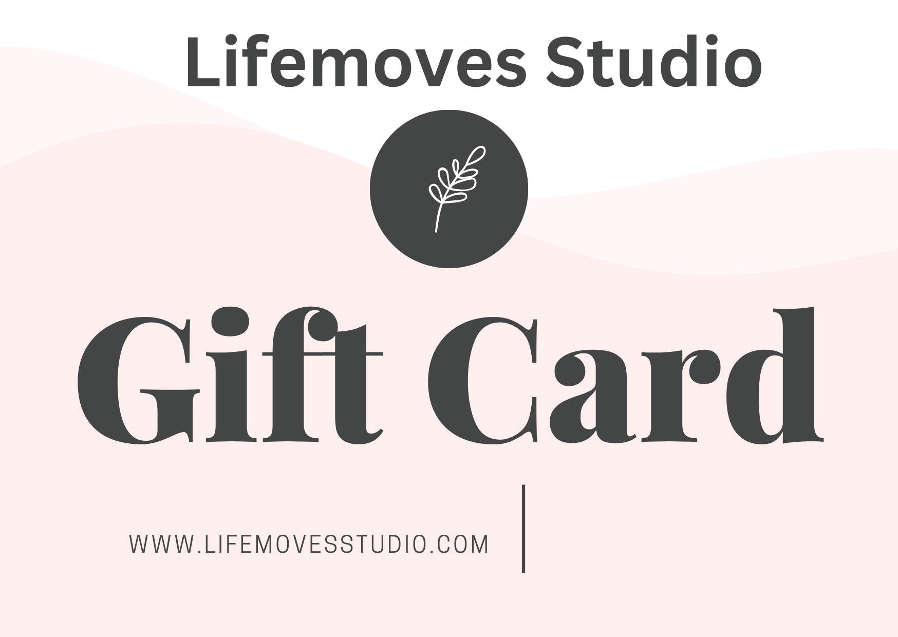 $100 Gift Card – Life Moves Studio